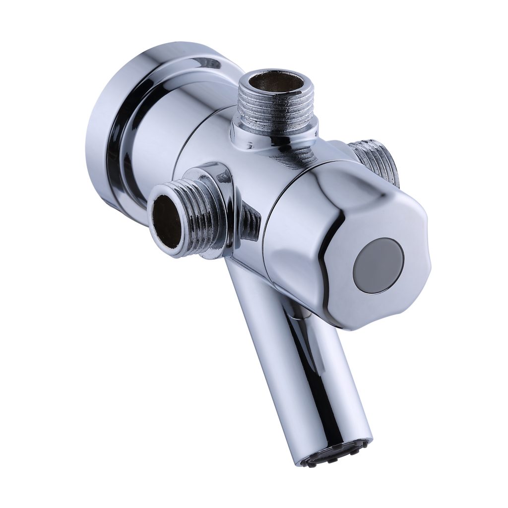 4-way Plactic Chrome Finish Diverter with Lower Outlet Used for Instant ...